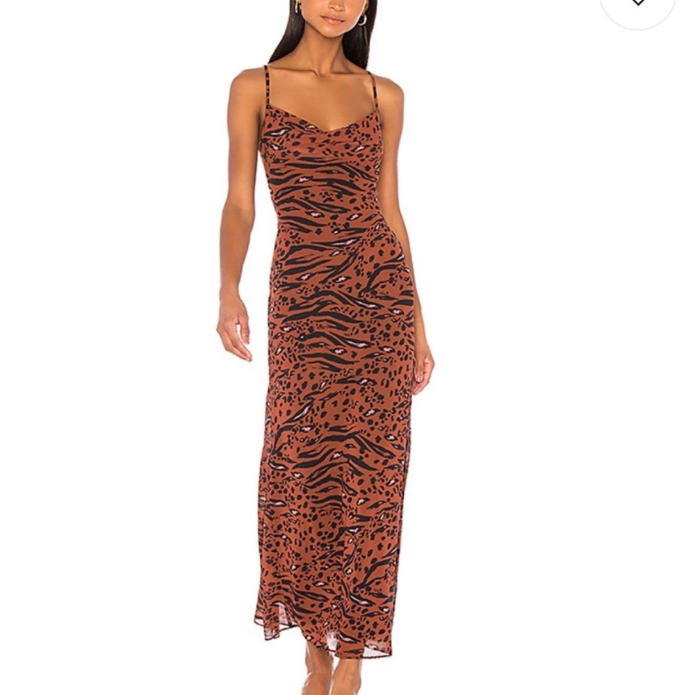 Revolve Lpa Lorella Dress In Filthy Animal - Gem